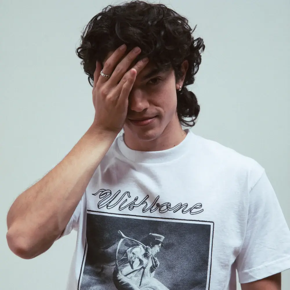 CONAN GRAY WISHBONE ALBUM COVER WHITE T-SHIRT - Conan Gray